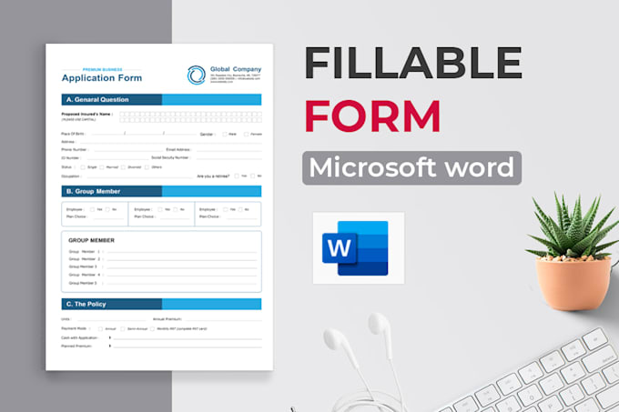 Recreate and redesign fillable form by Ms_office_365 | Fiverr