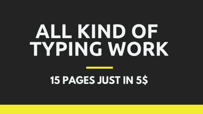 Do all your typing, retyping work in 24 hours by Jahanzaibkha623 | Fiverr