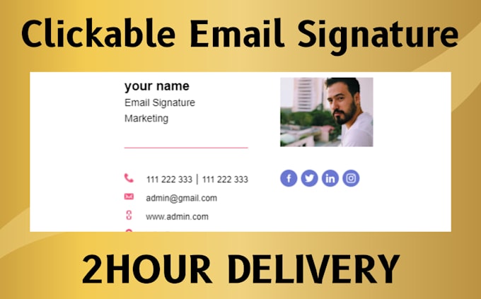Make clickable email signature html email signature by Lead_eoost_pro ...