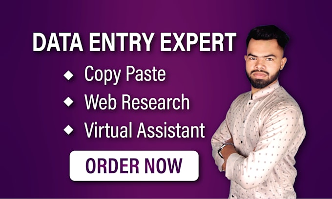Do accurate data entry, copy paste work for you by Shawon_reza | Fiverr
