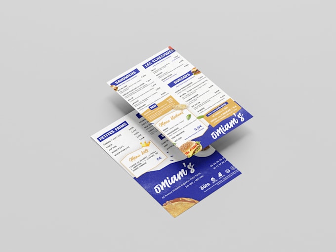 Slay your restaurant menu by Sophia307studio | Fiverr