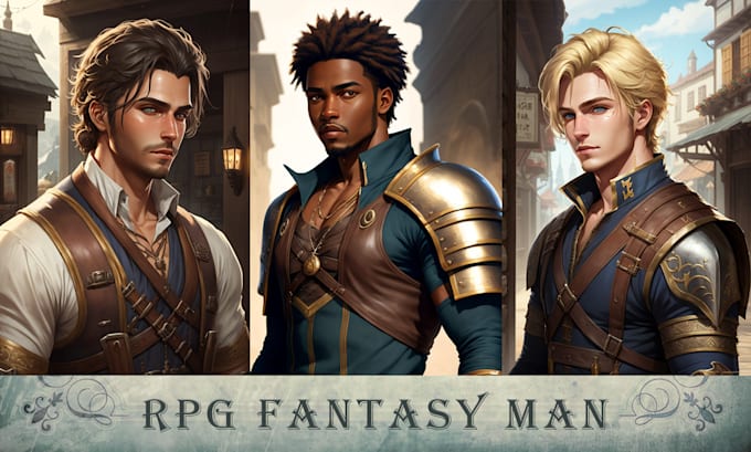 Create an amazing rpg fantasy man character by Ploytoysonline | Fiverr