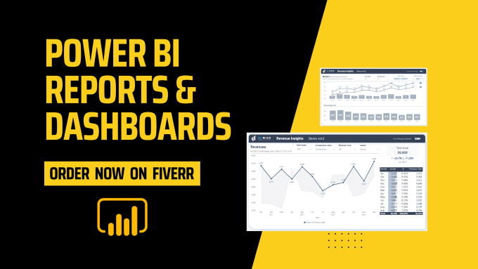 Build powerful reports and data models in power bi, ssas and ssrs by Cosmicmetrics | Fiverr