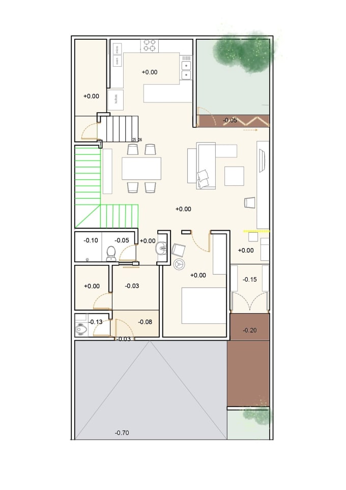 Do floorplan from scratch to autocad bw or color with realistic ...