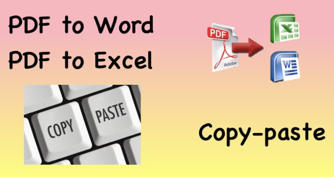 Convert your pdfs to word or excel by Crl_17 | Fiverr