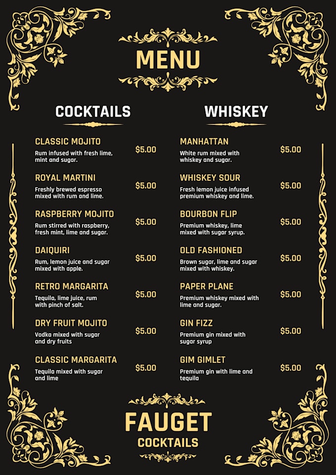 Design food menu, restaurant menu flyer and brochure by Chahidbelqaid ...