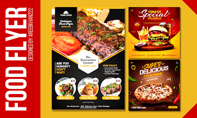 Design eye catching restaurant food menu, flyer, brochure by ...