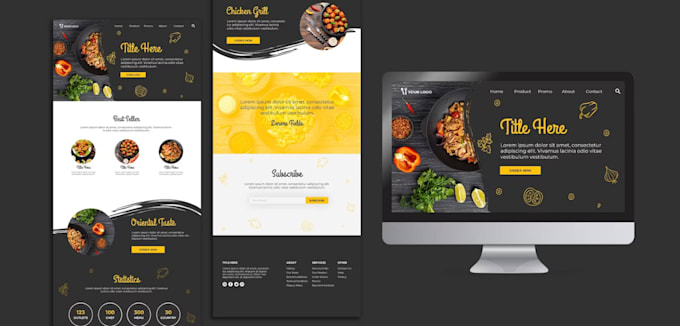 Create any landing or home page using html , css and js by Ahsan33331 ...