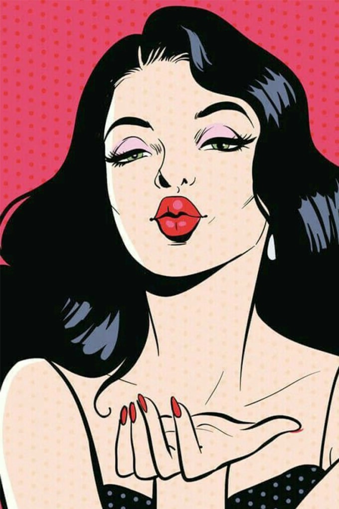 Do Custom Pin Up Girls Illustration By Corperc Fiverr