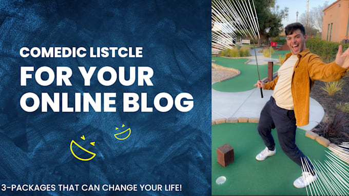 Write an seo optimized comedy blog post or listicle for you by ...