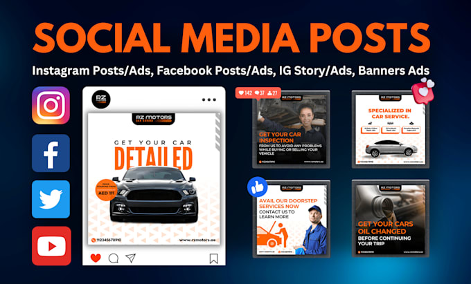 Create your instagram post and content by Noormehdi_ | Fiverr