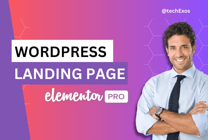 Create stunning elementor landing page design by Techexos | Fiverr
