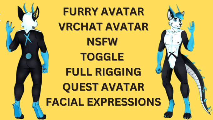 Do Custom Vrchat Vr Vrc 3d Nsfw Fursona Furry Avatar Character Model
