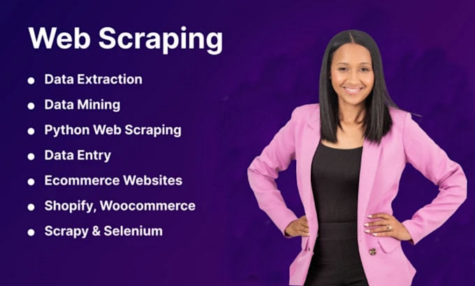 Make data scraper, web scraping, python, data entry by Genevathomp | Fiverr