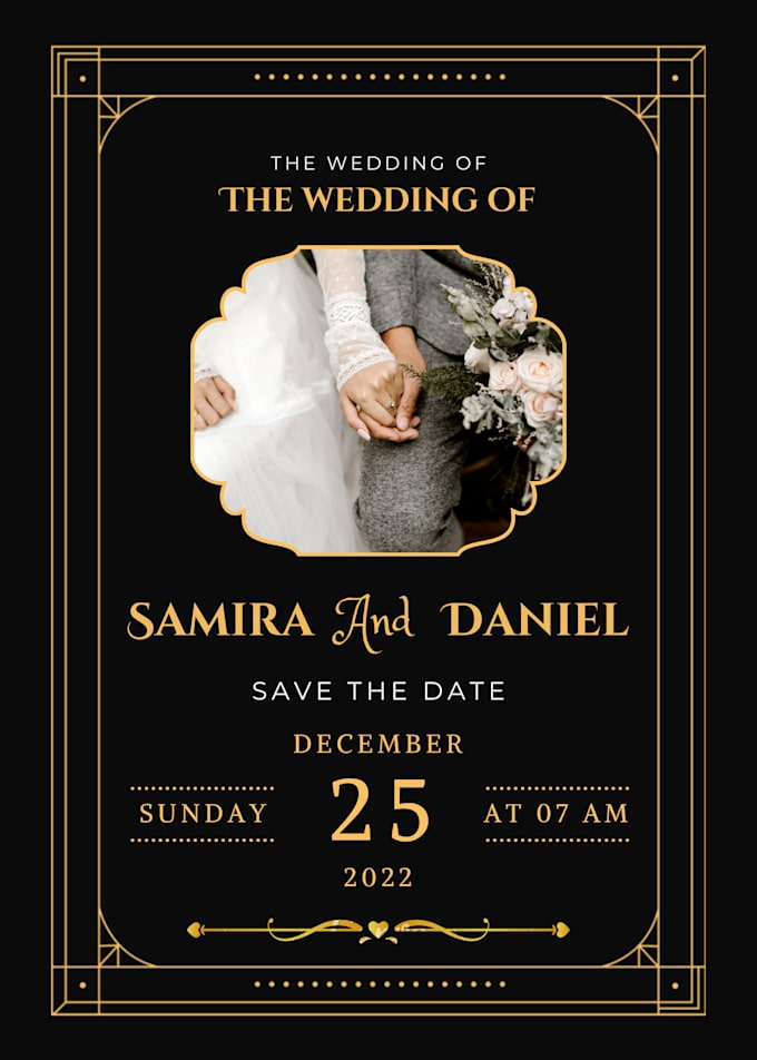 Design the most beautiful wedding invitation by Abdelhalimtarek | Fiverr