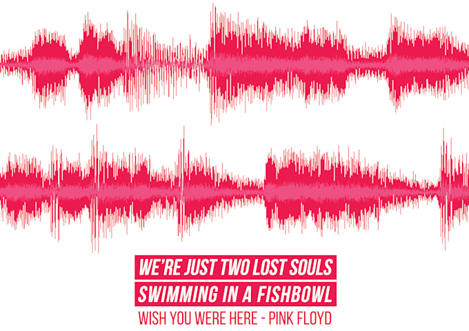 Create soundwave art from your favourite lyrics by Graphichris | Fiverr