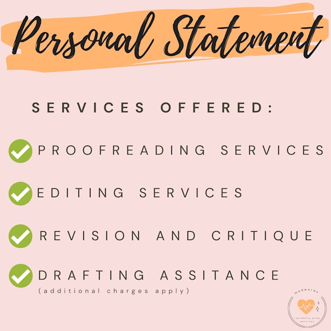 Proofread and edit residency personal statements, cvs and lors by Med_words | Fiverr
