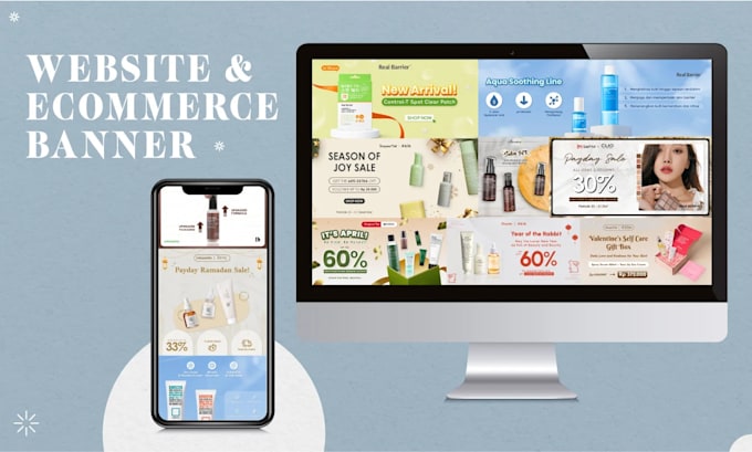 Design digital web banner slider, header for ecommerce website by ...