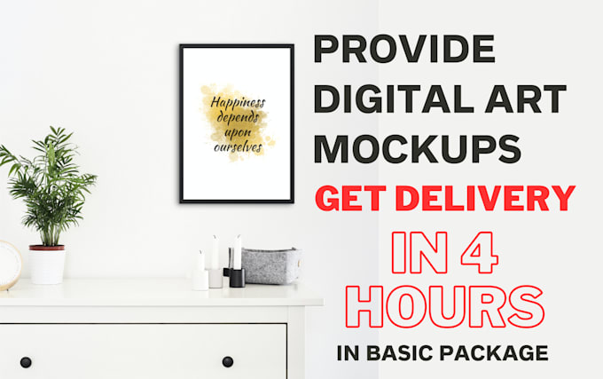 Etsy digital art mockup design for your store by Sabasheikh702 | Fiverr