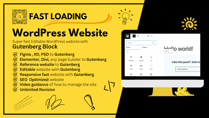 Build a fast loading wordpress website by Avi_roy | Fiverr