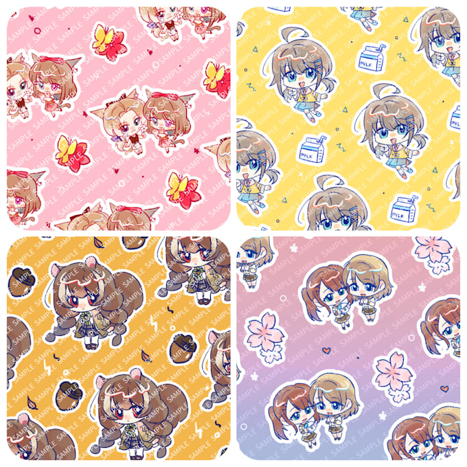 Draw a chibi mobile wallpaper by Hingmanmui | Fiverr