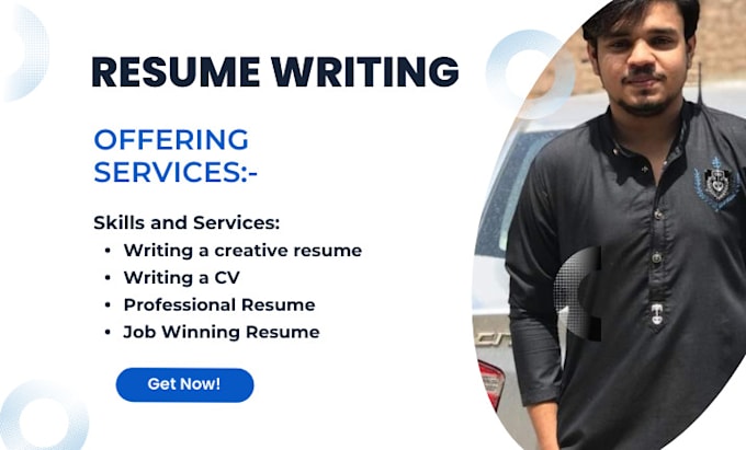 Write creative resumewriting to keep your impression high by Taimoor45 | Fiverr