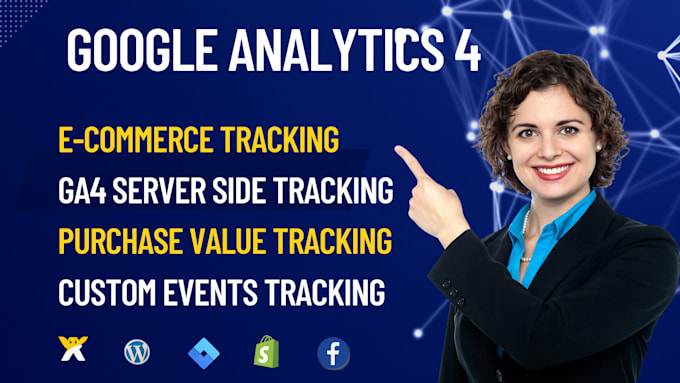 Setup ga4 ecommerce tracking, server side tracking via gtm by Trackingmedia | Fiverr