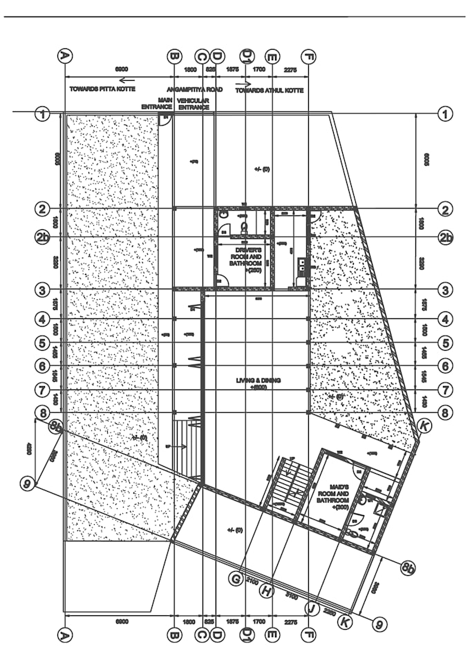 Draft designed spaces in autocad, and create 3d visuals by Ahranya | Fiverr