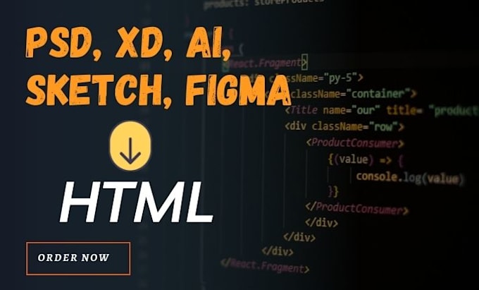 Be your frontend developer converting psd, xd, sketch, figma to html ...