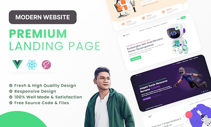 Create professional website for you using modern stack by Ndaruhes | Fiverr