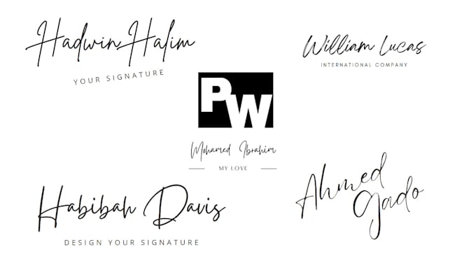 Design handwritten signature , cursive, handwritten logo by Gadoahmed ...