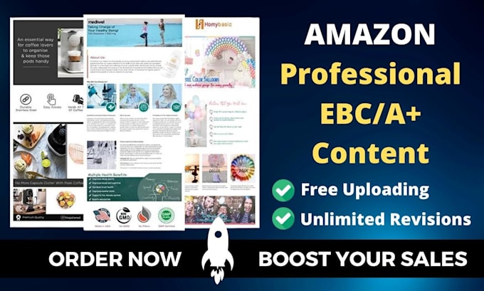 Design amazon enhanced brand content ebc and listing images by ...