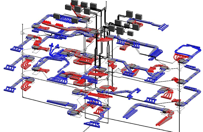 Model in revit mep your hvac system by Dmitriymr | Fiverr