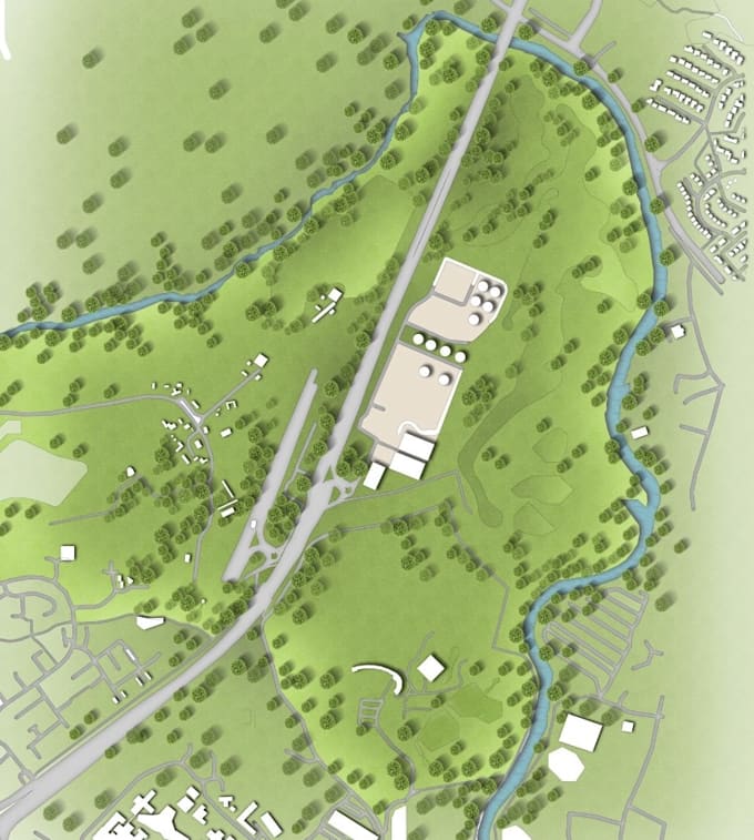 Create an architecture site plan map by Sskye21022 | Fiverr