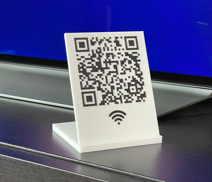 3d print a wifi qr code sign by Davidlaurent007 | Fiverr