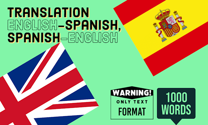 Translate 500 words in english to spanish or spanish to english by ...