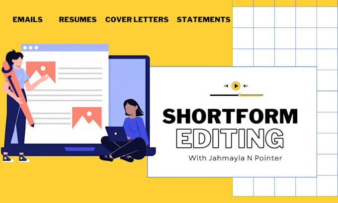 Edit short form and professional writing by Jahmayla | Fiverr