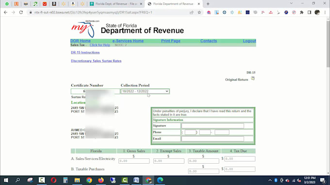 File dr 15 in state of florida by Omair03 | Fiverr
