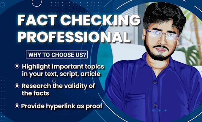 Fact check your article, report or web content by Ethhix | Fiverr