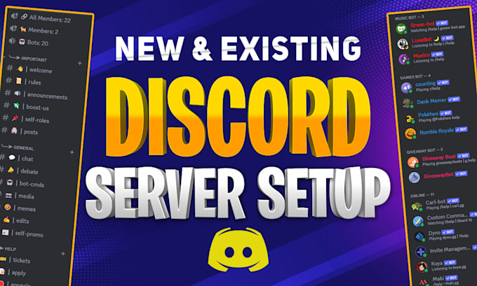 Setup best custom gaming, community, or nft discord server by Kylecode ...
