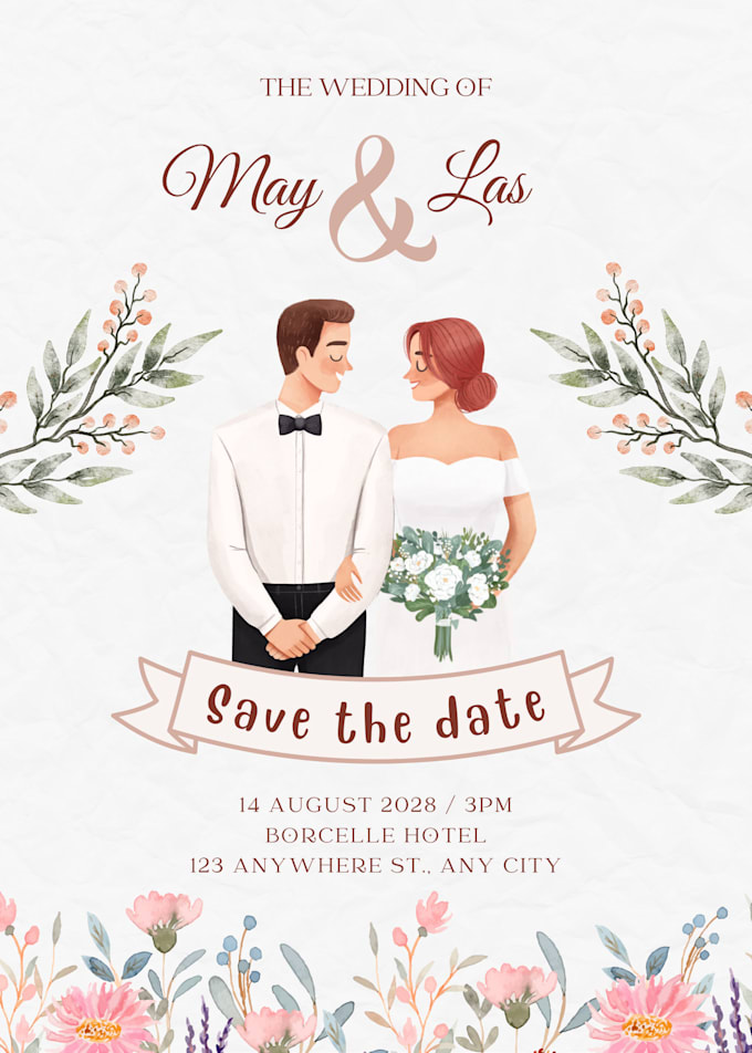 Edit invitation, and typographic designs by Shy_anne | Fiverr