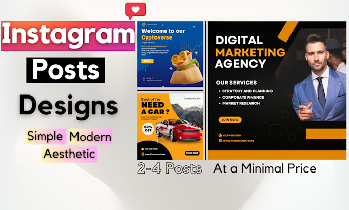 Create you a custom instagram post by Rapz_fx | Fiverr