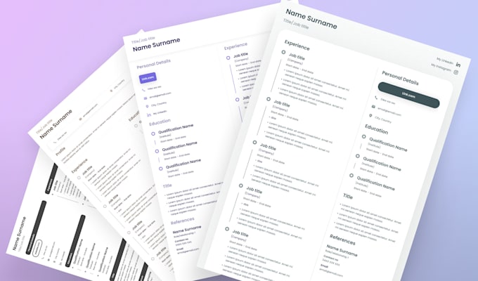 Design an effective and visually stunning resume by Joewang1 | Fiverr