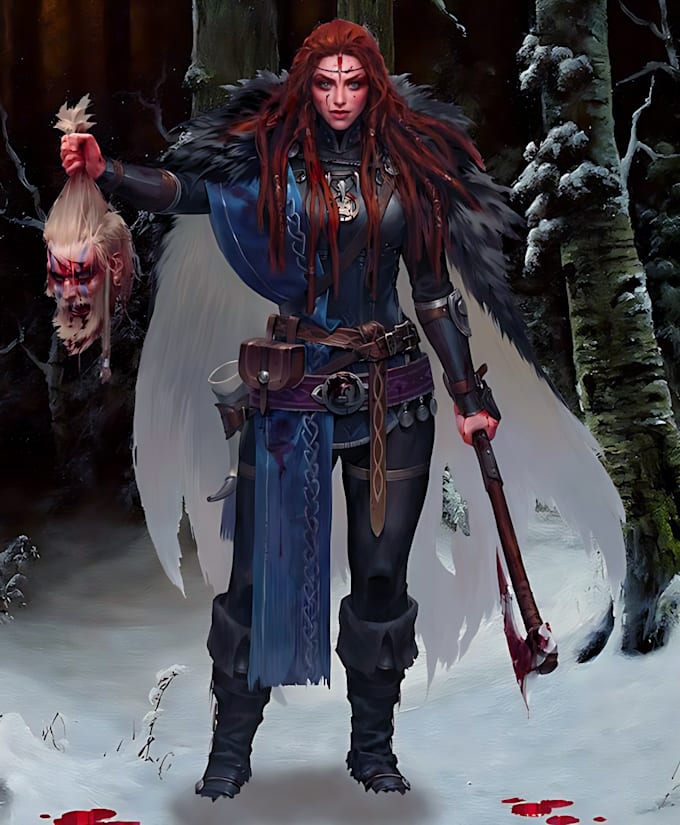 Make a dnd character art and character design by Mubekuriha | Fiverr