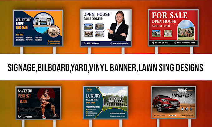 Design signage billboard yard sign vinyl banner lawn sign by Sic ...