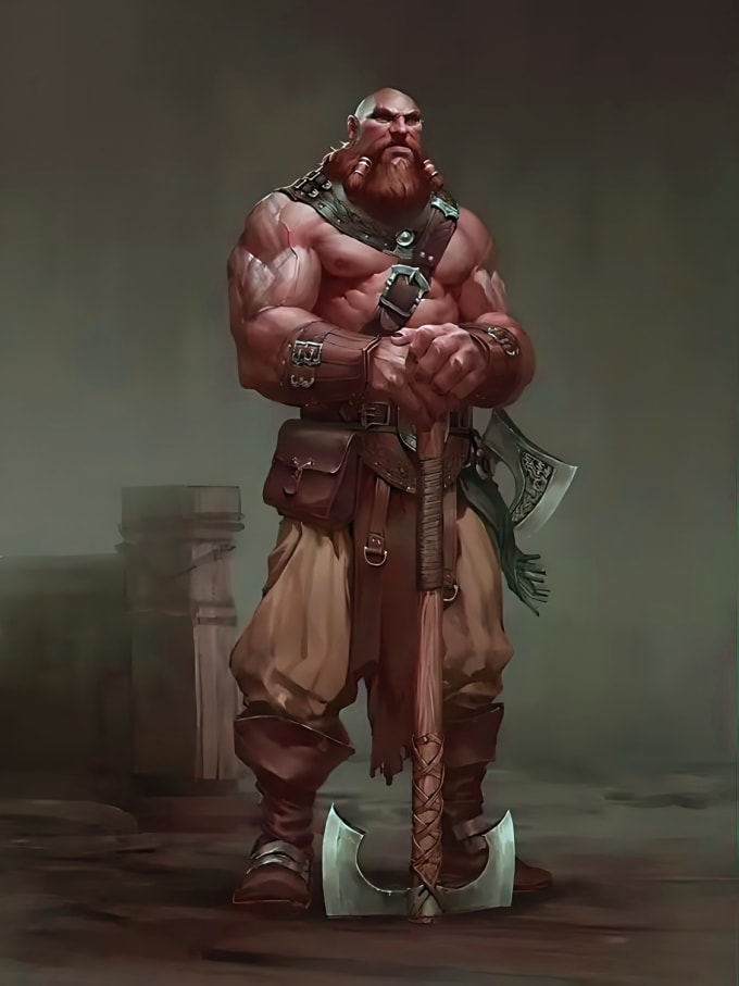 Make a dnd character art and character design by Nobuakio | Fiverr