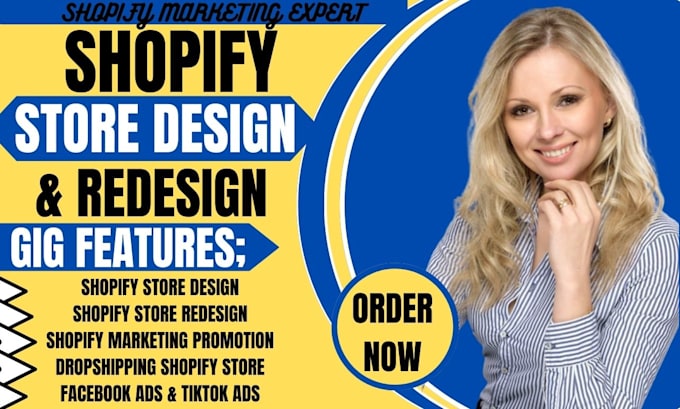 Create shopify store design, shopify redesign, shopify website design ...