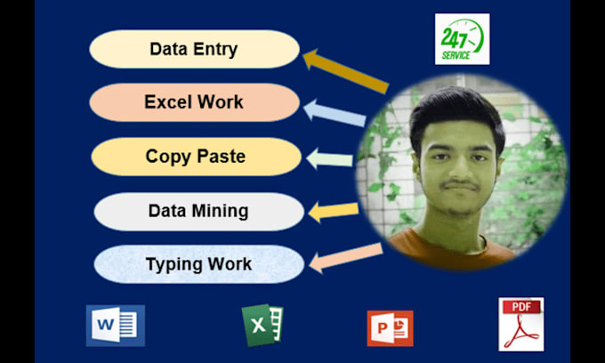 Do any type of data entry or typing work in excel by Aritro_saha | Fiverr