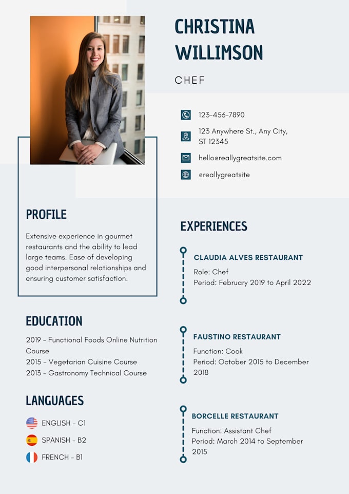 Design unique and eye catching cvs by Sanjuna_kasun | Fiverr