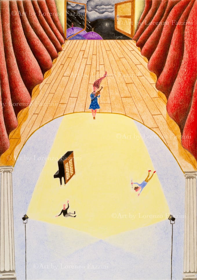 Hand draw a unique catchy coloured poster by Mositiame | Fiverr